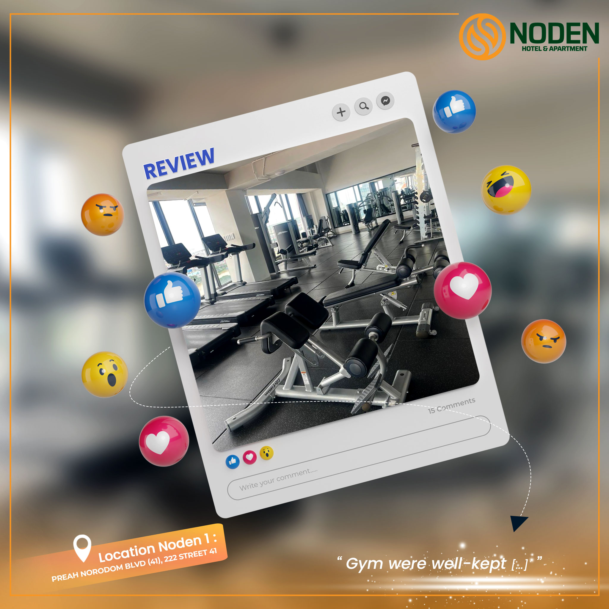 I went to Phnom Penh for work, and my stay at Noden Hotel & Apartment ...